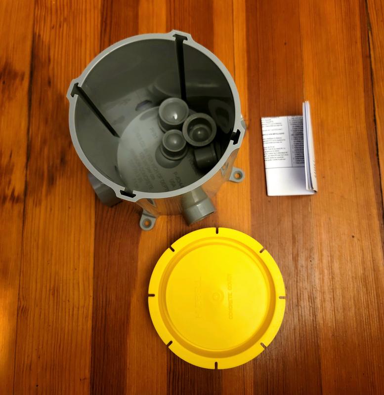 Hubbell RACO Plastic New Work Round Electrical Box 5511 at Lowes.com