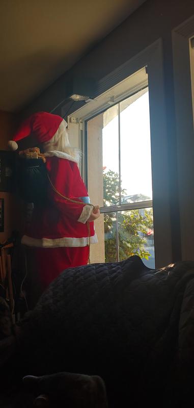 Fraser Hill Farm 58-in Musical Animatronic Motion Activated Santa ...