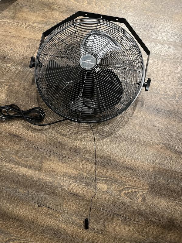 Harbor Breeze Ridgecrest 20-in Plug in Indoor or Outdoor Black Wall ...