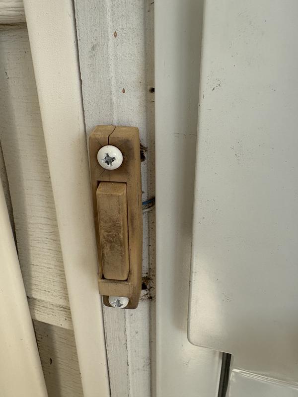 Shop LARSON Courtyard 36-in x 81-in White Steel Recessed Mount Security ...