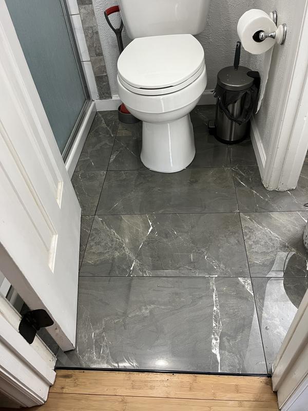 Origin 21 Taupe Agate 12-in x 24-in Polished Porcelain Marble look ...