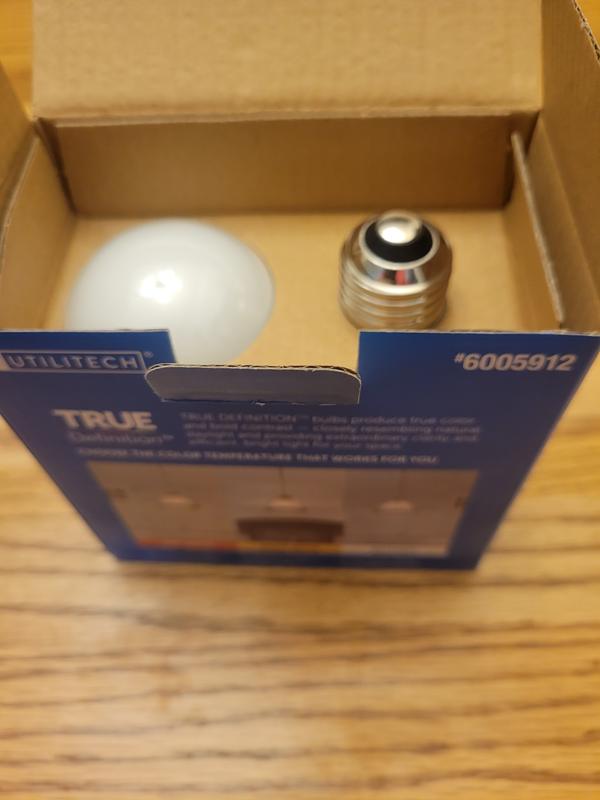 Utilitech 60 -Watt EQ A19 Warm white E26 Dimmable LED General purpose Light Bulb 8 -Pack in the ...