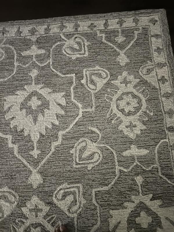 allen + roth Callaway 8 x 10 (ft) Tufted Wool Mocha Rectangular Indoor ...