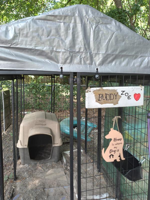 Pet Sentinel Welded steel Indoor/Outdoor Box kit for Any Pet Dog ( 8-ft ...
