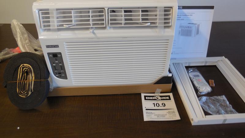 DURASTAR Extra Large Room Window Air Conditioner with Heater, Remote ...