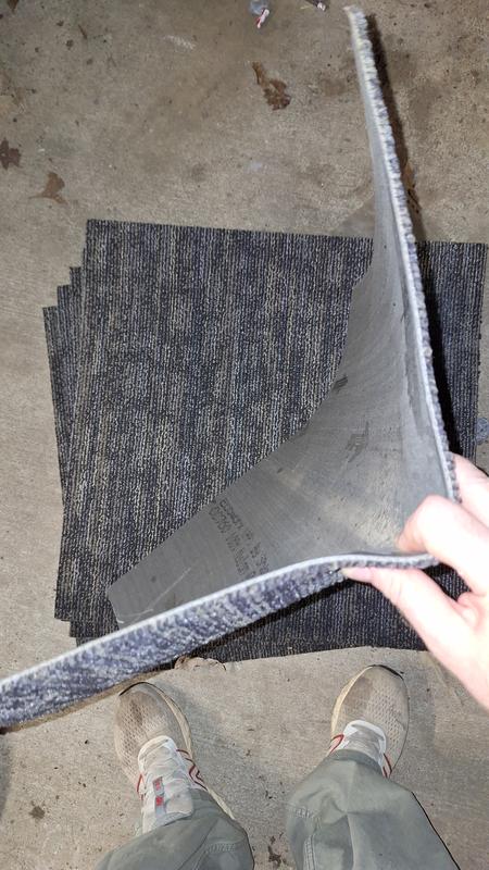 Shaw Tate 24-in x 24-in Cozy Blue Commercial Adhesive Indoor Carpet ...