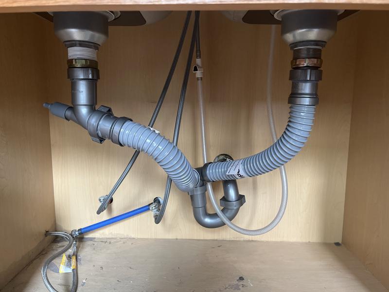 SnappyTrap Snappy Trap Drain Kit Double Bowl Kitchen Sinks 1-1/2-in P ...