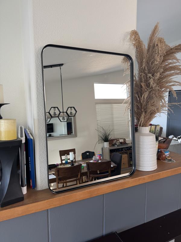 Clavie Bathroom Mirrors Wall Mirrors 22-in W x 30-in H Rectangle Brown ...