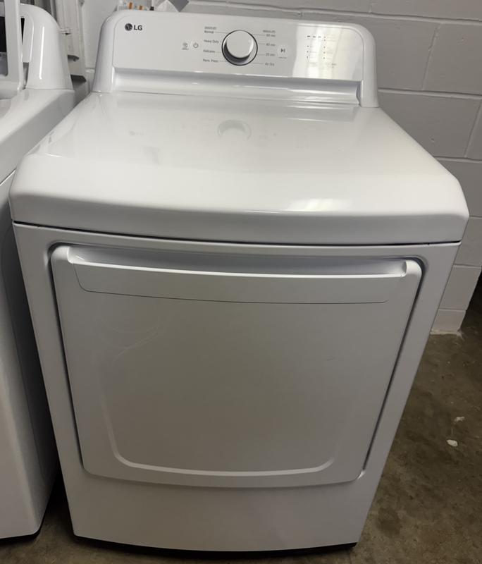LG 7.3-cu ft Vented Electric Dryer (White) ENERGY STAR DLE6100W at ...