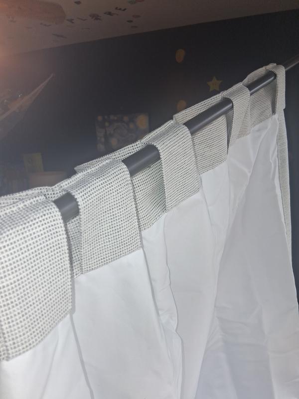 Origin 21 84-in GRAY Blackout Interlined Back tab Curtain panel pair in ...