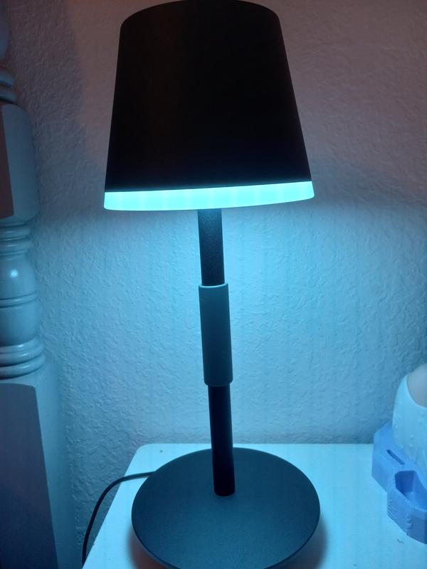 Philips Hue 13.98-in Black LED On/Off Switch Table Lamp with Plastic ...