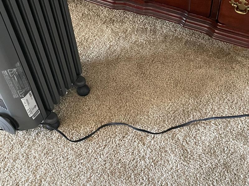 DeLonghi Up to 1500-Watt Oil-filled Radiant Compact Personal Indoor ...