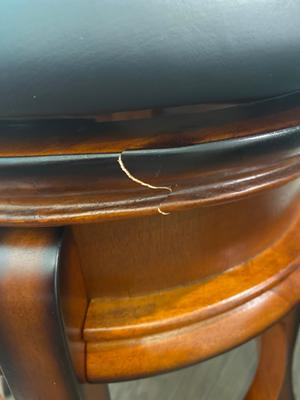Boraam Industries Magellan Brandy 24-in H Counter height Upholstered ...