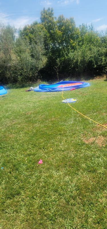 Summer Waves 15-ft x 15-ft x 36-in Inflatable Top Ring Round Above ...