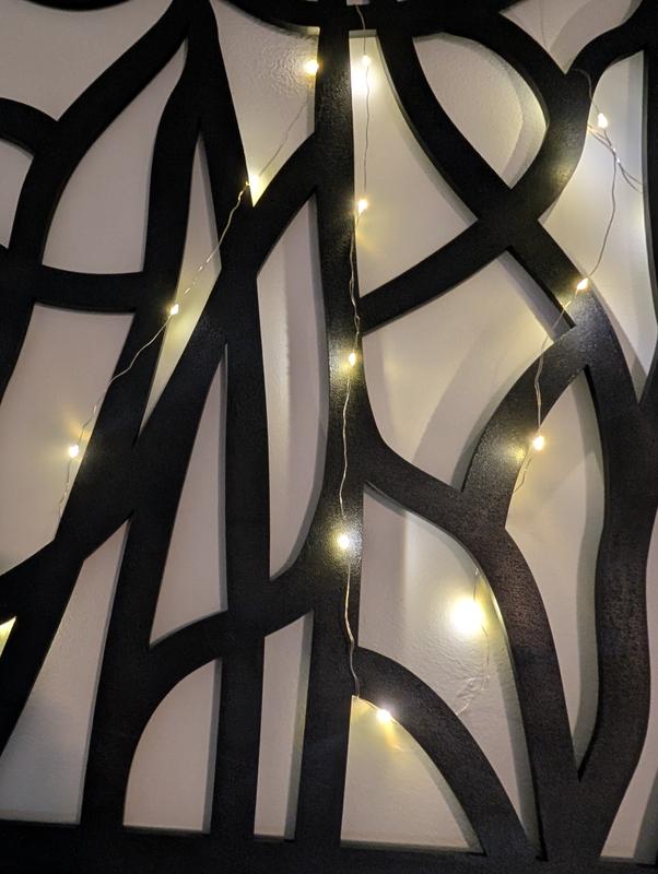 Style Selections 4-ft x 2-ft Wave White Polypropylene Decorative Screen ...