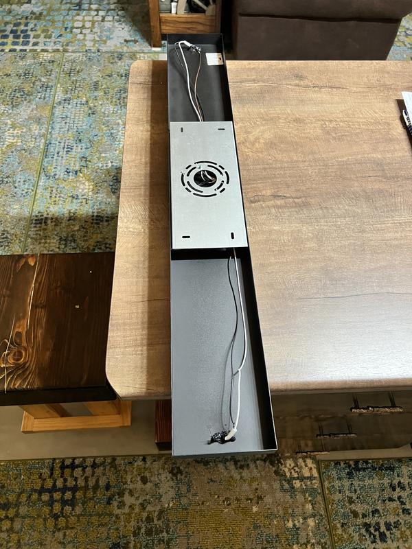 LamQee Outdoor Wall Sconces 39.4-in H Matte Black Hardwired Integrated ...