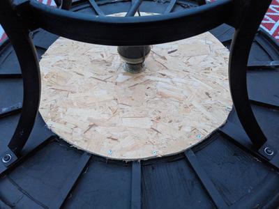 allen + roth Safford Round Outdoor Dining Table 23.58-in W x 23.58-in L ...