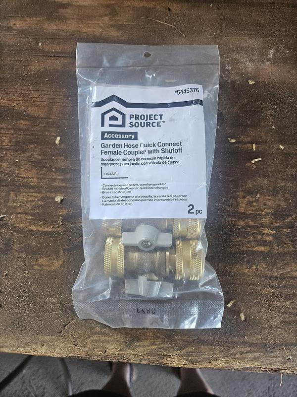 Project Source Brass Quick Connector Set SGY-GAR101 at Lowes.com