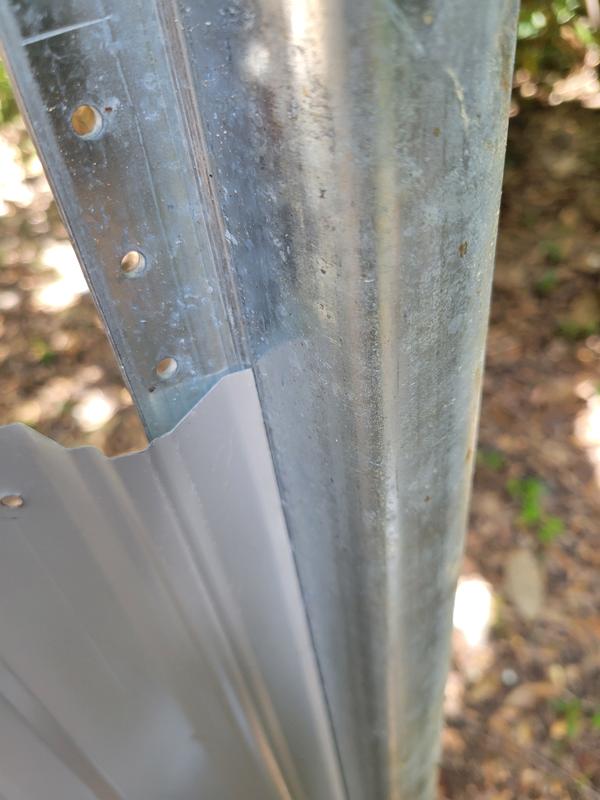 Proforce 7-1/2-ft H x 3-in W Galvanized Galvanized Steel Fence Post in ...