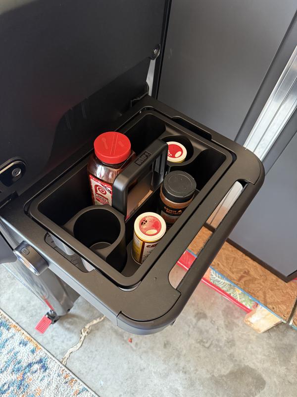 Weber Works Drop-In 2 -Piece Plastic Grill caddy in the Grilling Tools ...