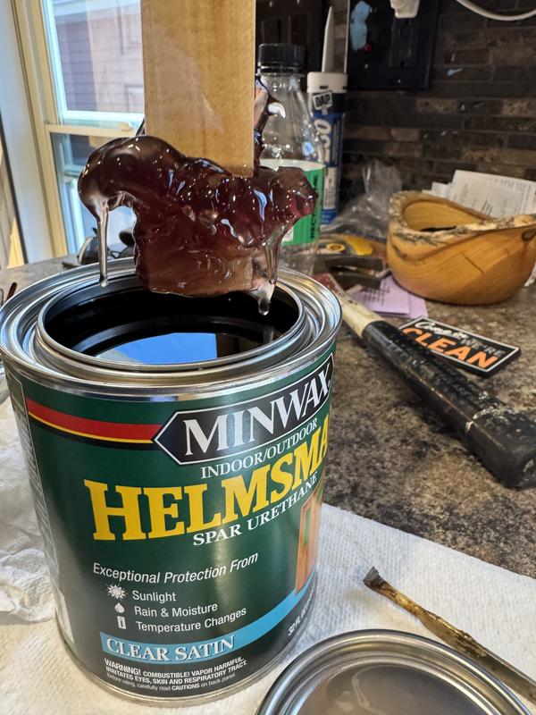 Minwax Helmsman Oil-based Clear Transparent Satin Interior Stain (1 ...