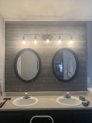 Kichler Braelyn 5-in 1-Light Chrome Farmhouse Vanity Light 45457CH at ...