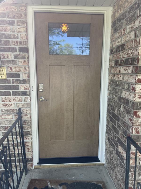 Therma-Tru Entry Door 36-in x 80-in x 4-9/16-in Fiberglass Right-hand ...