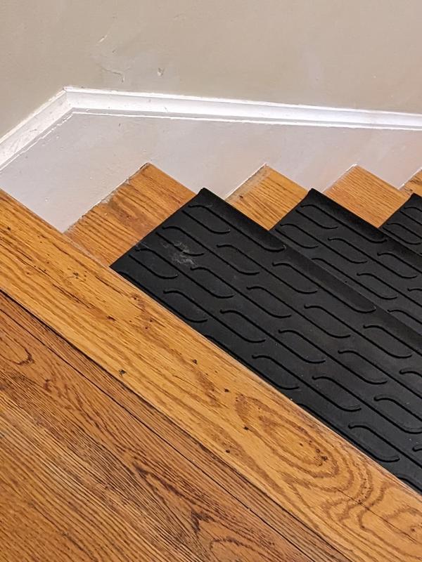 Rubber-Cal Black Rubber Rectangular Indoor or Outdoor Utility Mat 10 ...