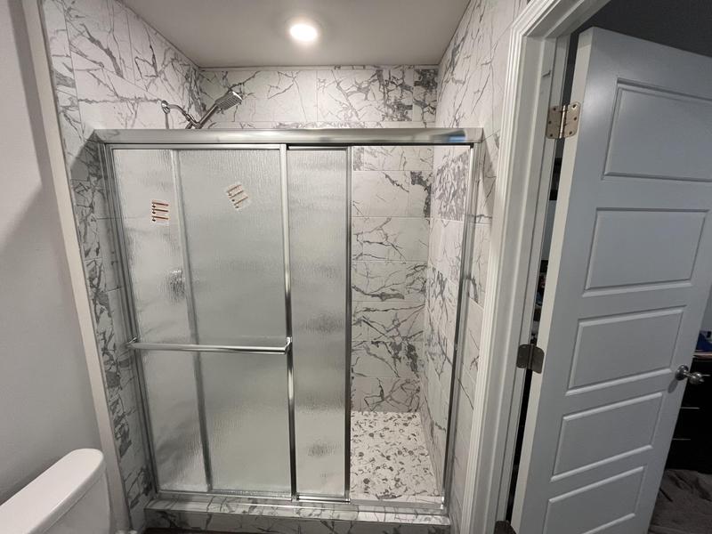 STAINMASTER Emperor Ash 12-in x 24-in Matte Porcelain Marble Look Floor ...