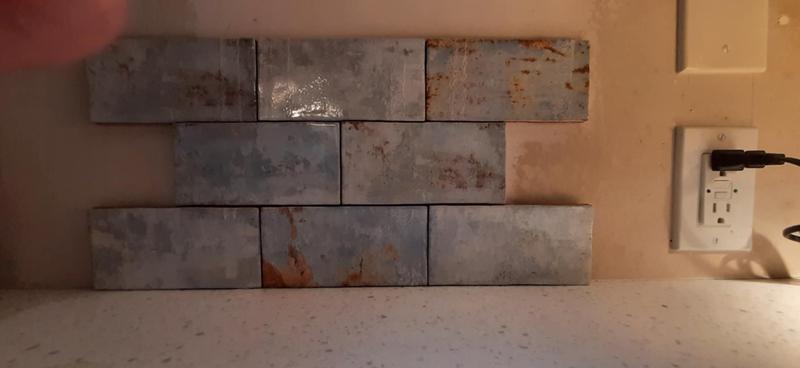 Affinity Tile Biarritz Blue 3-in x 6-in Multi-finish Ceramic Subway ...