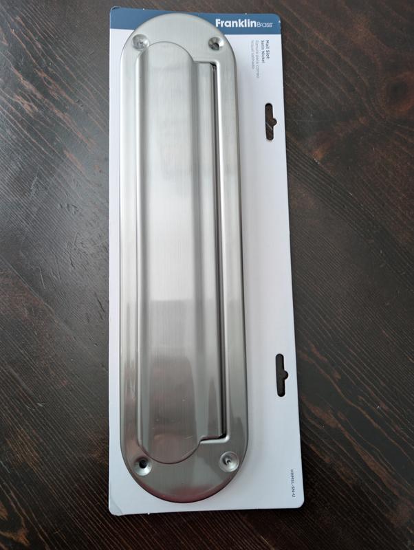 Franklin Brass Brushed Gold Mail Slot (Mounting Hardware Included) in ...