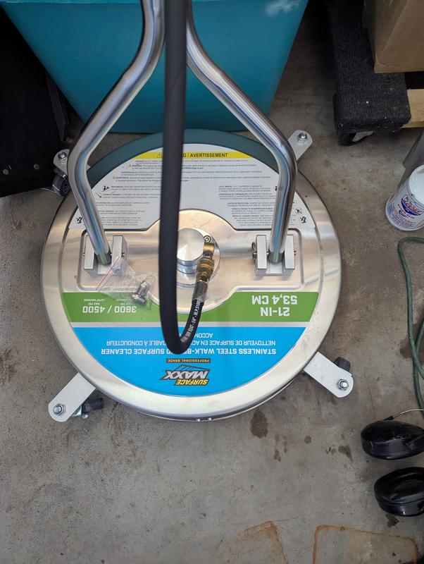 SurfaceMaxx Walk-Behind 21-in up to 4500-PSI Rotating surface cleaner ...