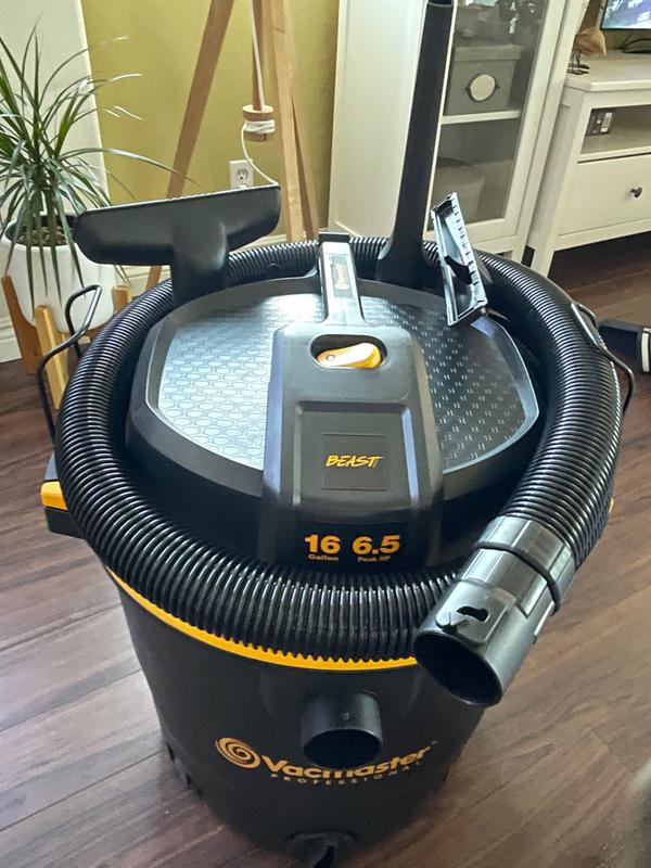 Vacmaster Professional 16-Gallon 6.5-HP Corded Wet/Dry Shop Vacuum with ...