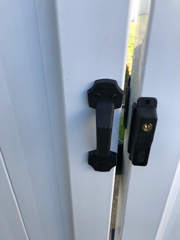 Barrette Outdoor Living Standard 7-7/8-in Black Gate Handle 73024805 at ...
