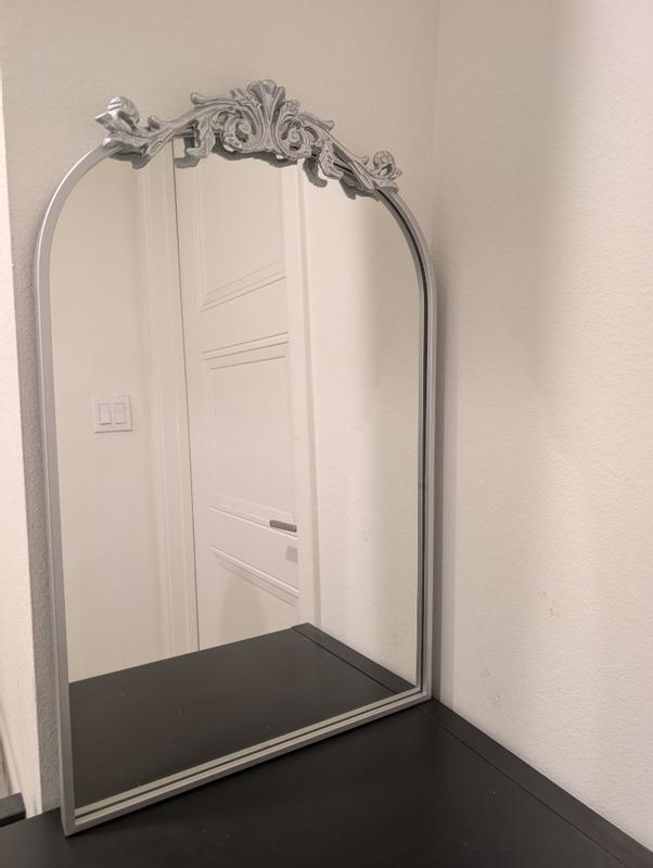 Clavie 30-in W x 36-in H Arch Silver Framed Wall Mirror in the Mirrors ...