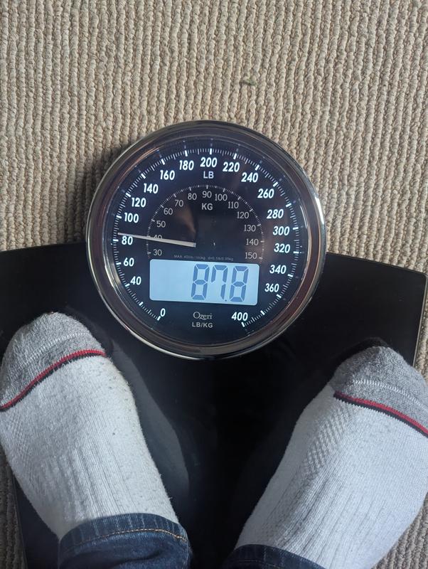 Ozeri 400-lb (180 kg) Rev Electro Mechanical 50 gram Sensor Digital ...