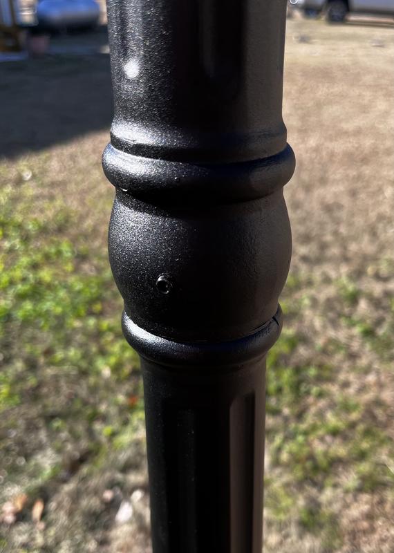 allen + roth Lamp Post Black Hardwired Incandescent Post light in the ...