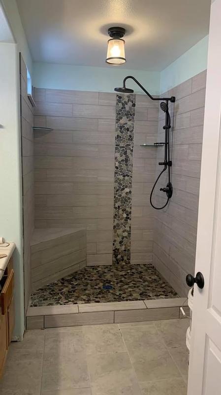 PULSE Retro Fit Brushed-Nickel 8-in Shower Faucet Bar System with 2-way ...