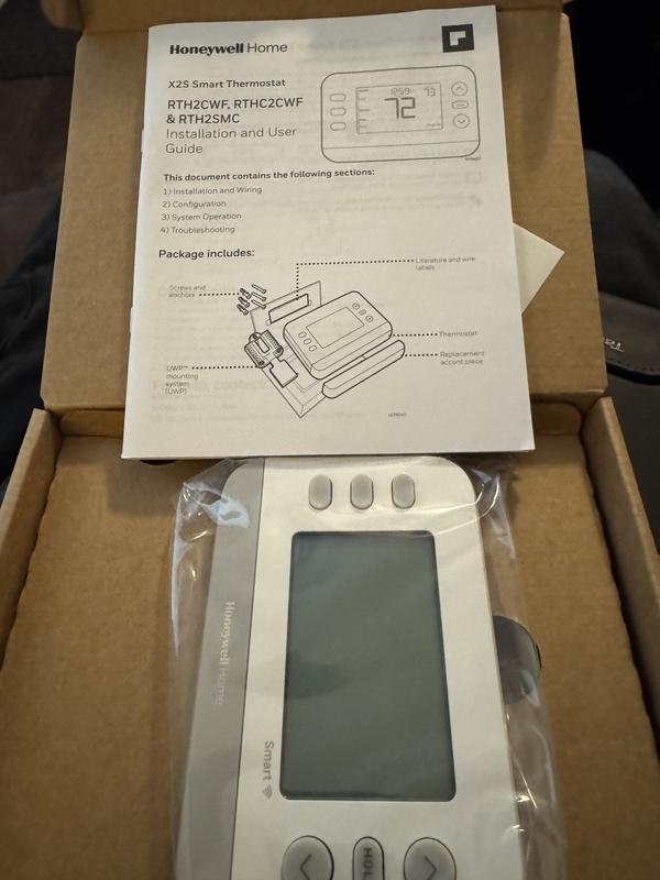 Honeywell Home White Smart Compatible Thermostat with Wi-Fi ...