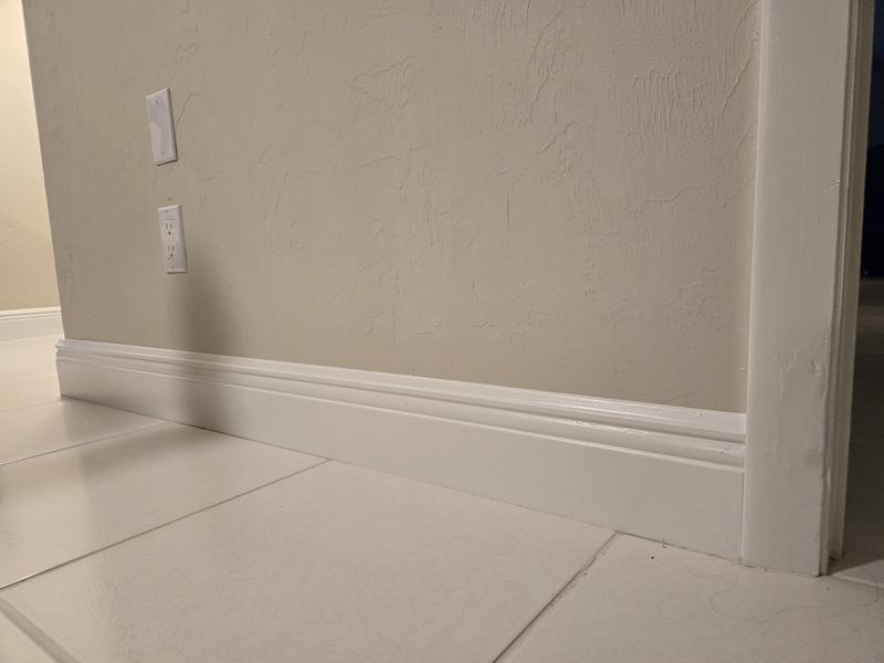 RELIABILT 9/16-in x 5-1/4-in x 16-ft Colonial Primed Finger Jointed ...
