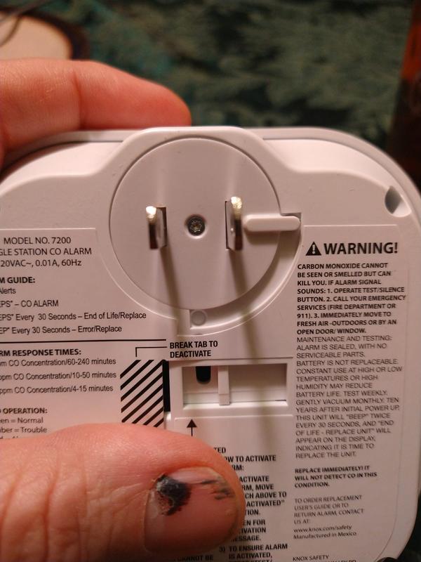 Knox Safety 10-Year Battery Plug-in Carbon Monoxide Detector with Voice ...