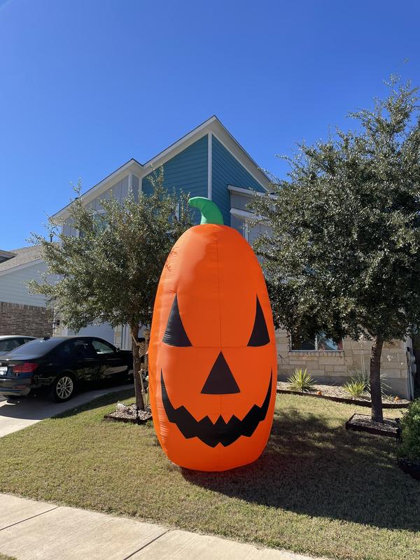 Gemmy 12-ft Lighted Pumpkin Inflatable 226341 at Lowes.com