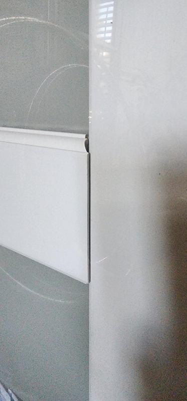 JUJUBON Traditional- 28-in x 80-in White 5-panel Frosted glass Smooth ...