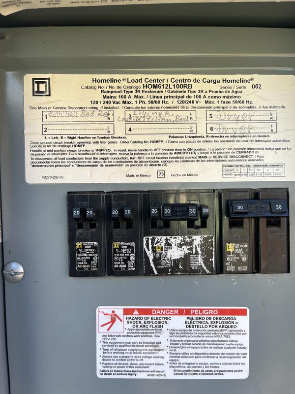 Square D Homeline 20-amp/30-amp 2-Pole Quad Circuit Breaker ...