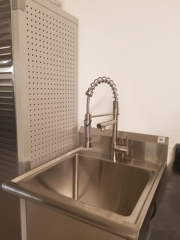 FORIOUS LED LED Brushed Nickel Single Handle Deck-mount Pull-out ...
