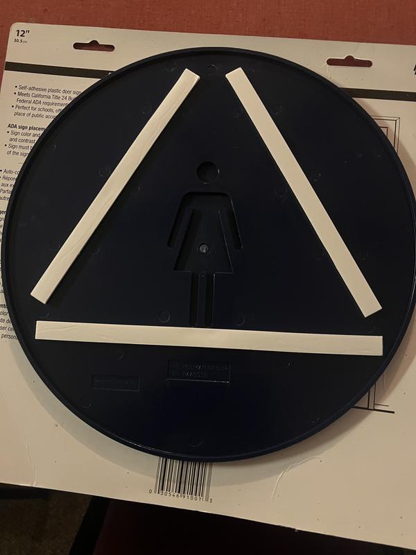 Hillman Sign Center 12-in x 12-in Plastic Restroom Sign 844605 at Lowes.com
