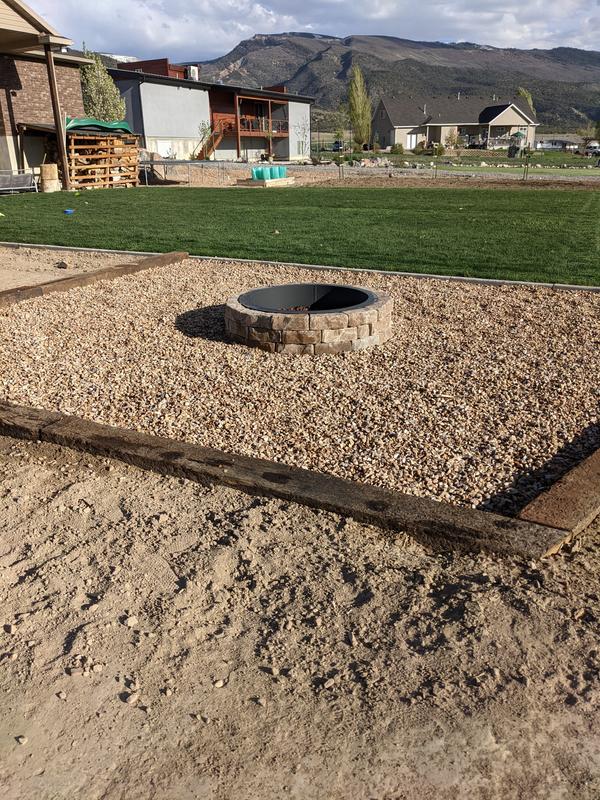 Sunnydaze Decor 39-Inch Outdoor Fire Ring Insert for Cozy Bonfires ...