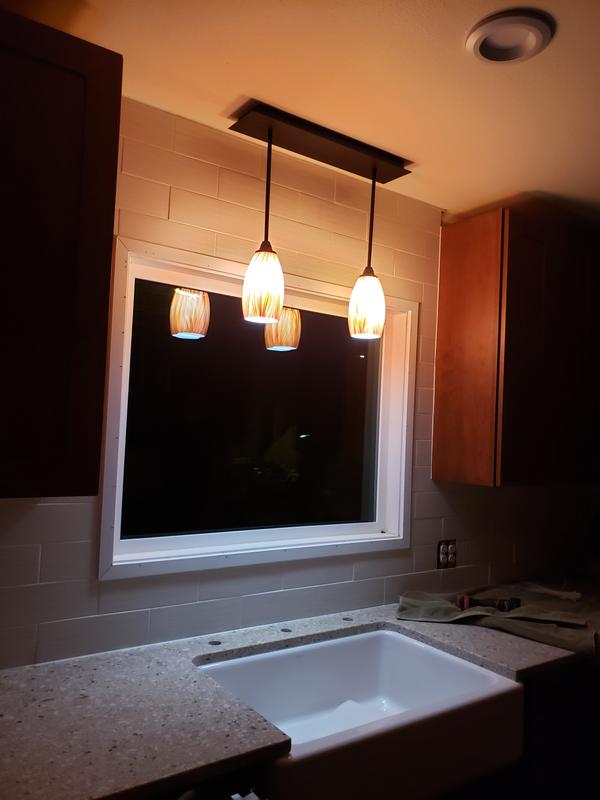 SUPERHUNTER Oil-Rubbed Bronze Traditional Frosted Glass Bell Mini ...