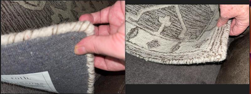 allen + roth Callaway 8 x 10 (ft) Tufted Wool Mocha Rectangular Indoor ...