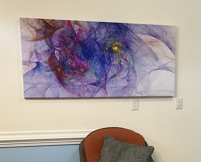 Designart Gold Wood Floater frame 40-Inches H x 30-Inches W Modern ...